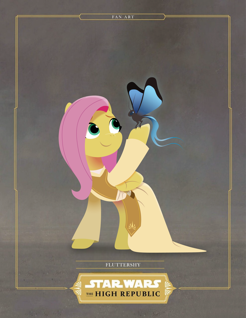 #3303258 - safe, artist:prixy05, fluttershy, butterfly, pegasus, pony ...