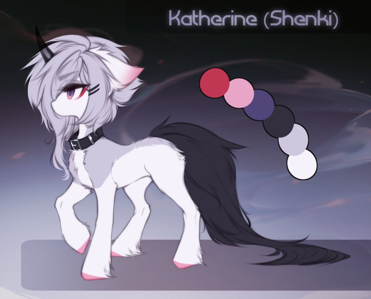 #3304944 - safe, artist:shenki, oc, oc:shenki, pony, unicorn - Derpibooru