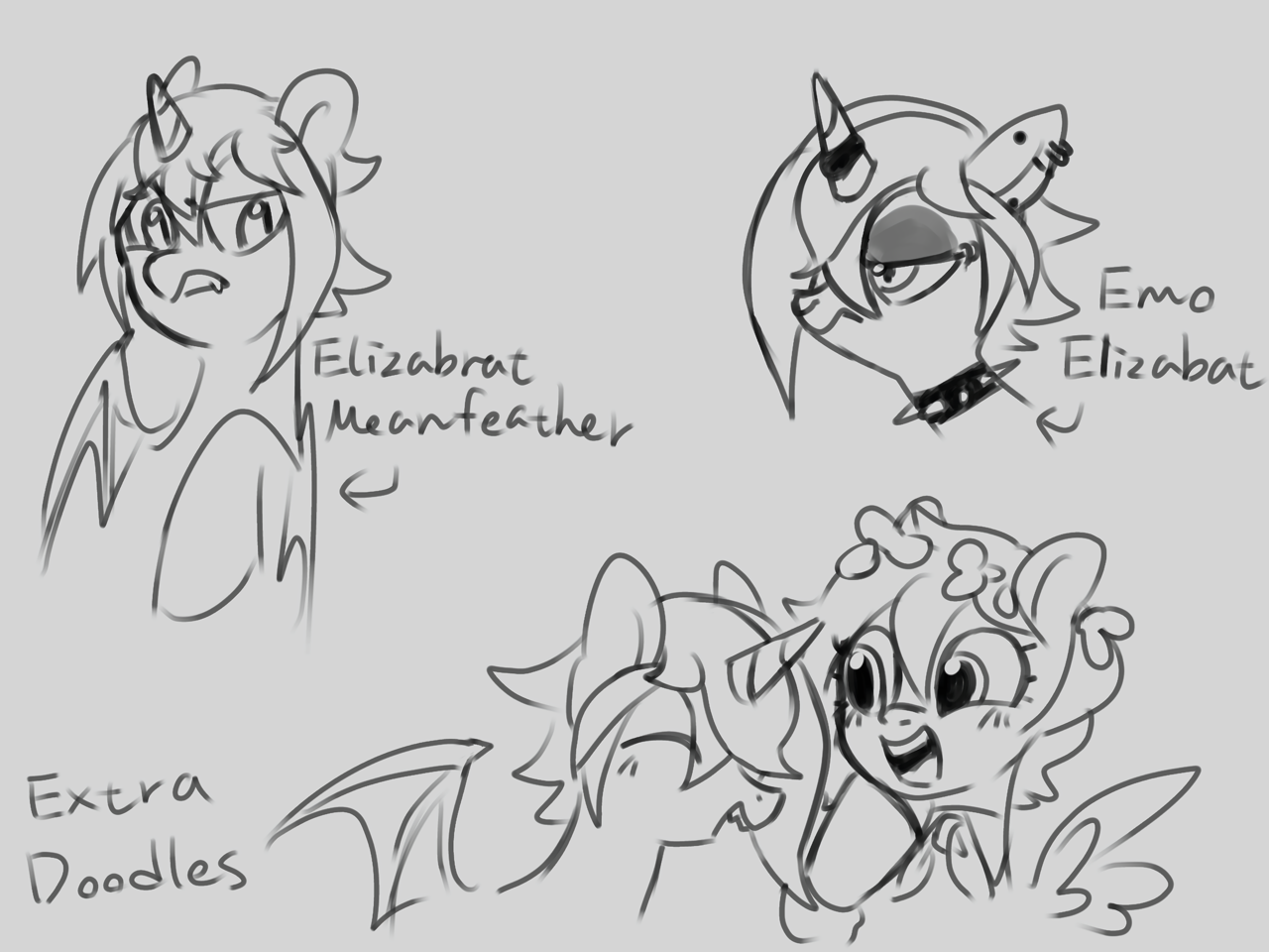 #3305030 - safe, artist:metaruscarlet, oc, oc only, oc:elizabat stormfeather, oc:elizabrat ...