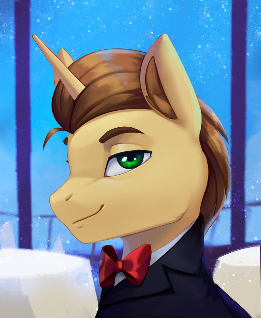 #3305374 - safe, artist:mrscroup, con mane, donut joe, pony, unicorn ...