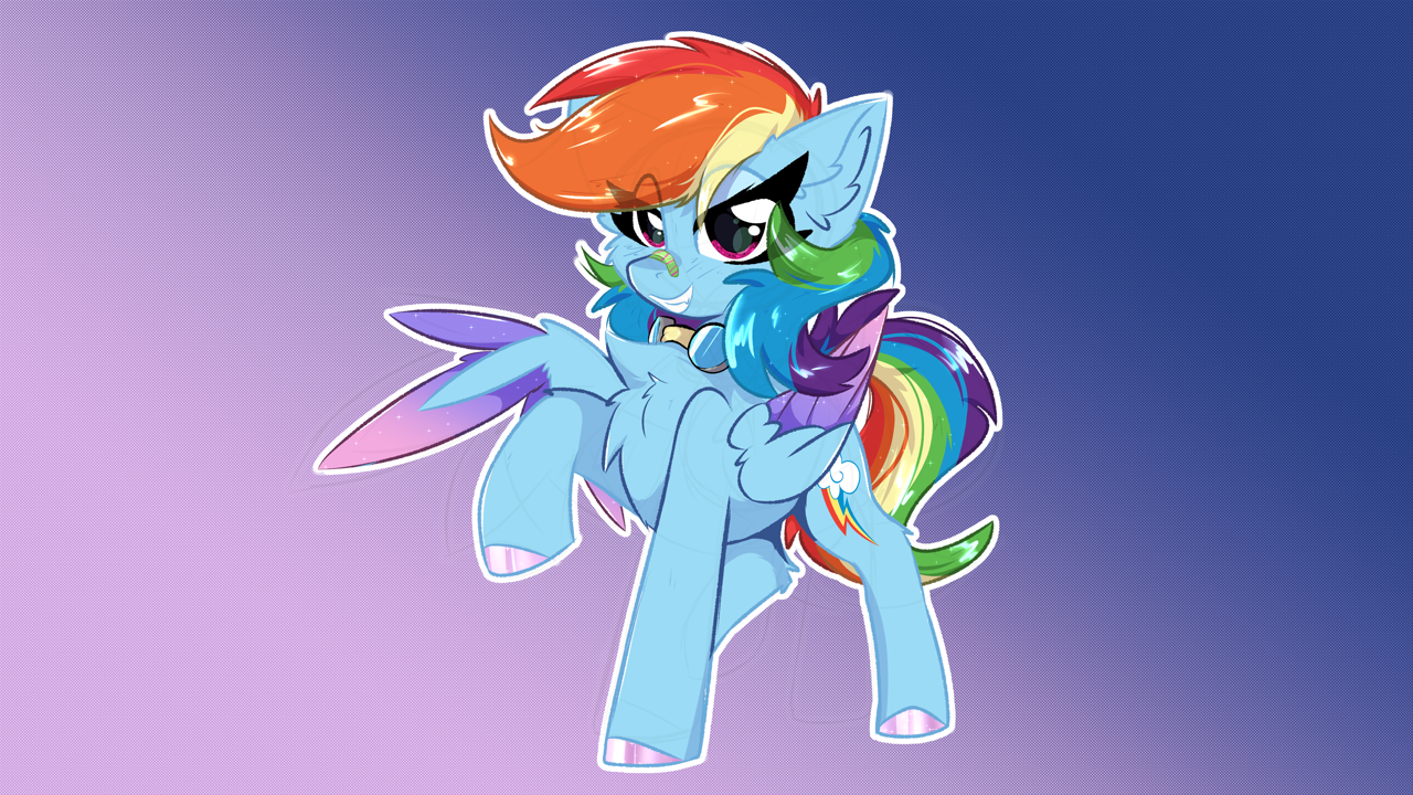#3292804 - safe, artist:jubyskylines, rainbow dash, pegasus, pony, g4 ...