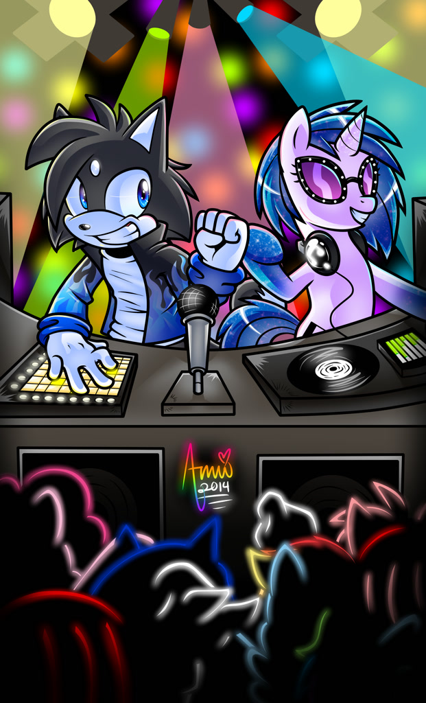 #3306360 - safe, alternate version, artist:amuzoreh, dj pon-3, pinkie ...