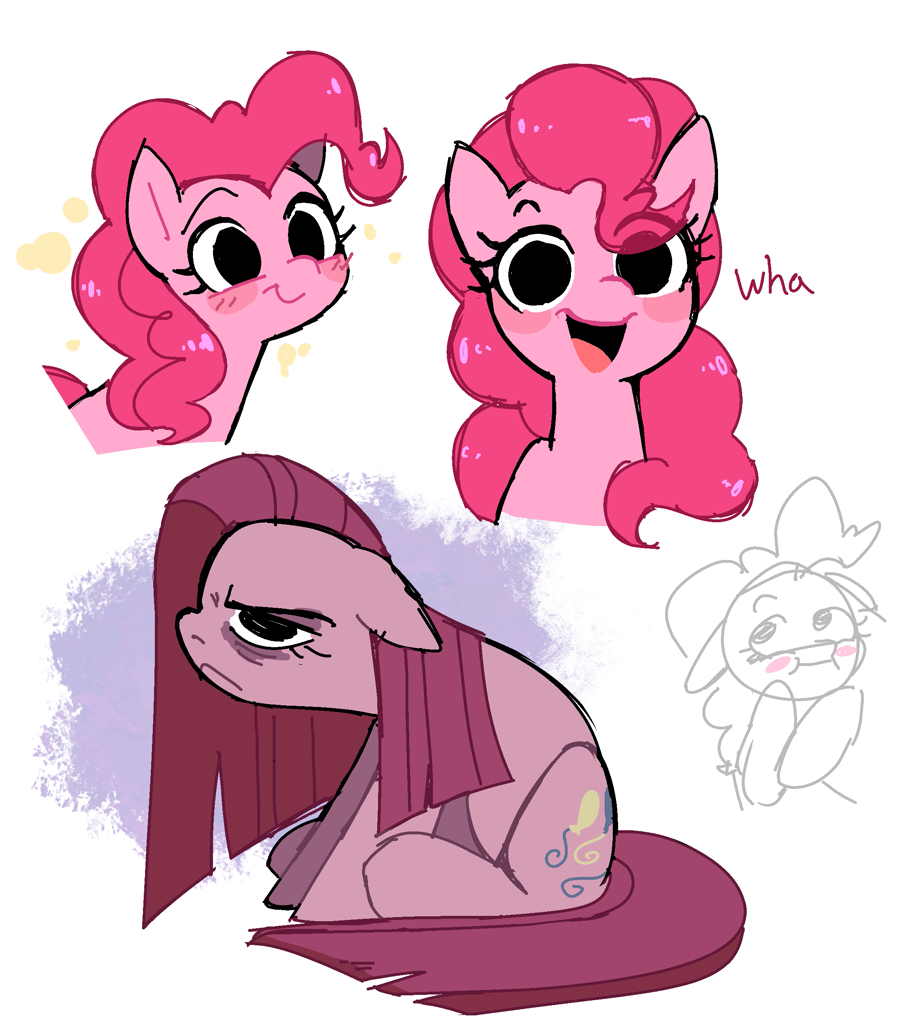 #3307078 - safe, artist:syrupyyy, pinkie pie, earth pony, pony, g4, :i ...