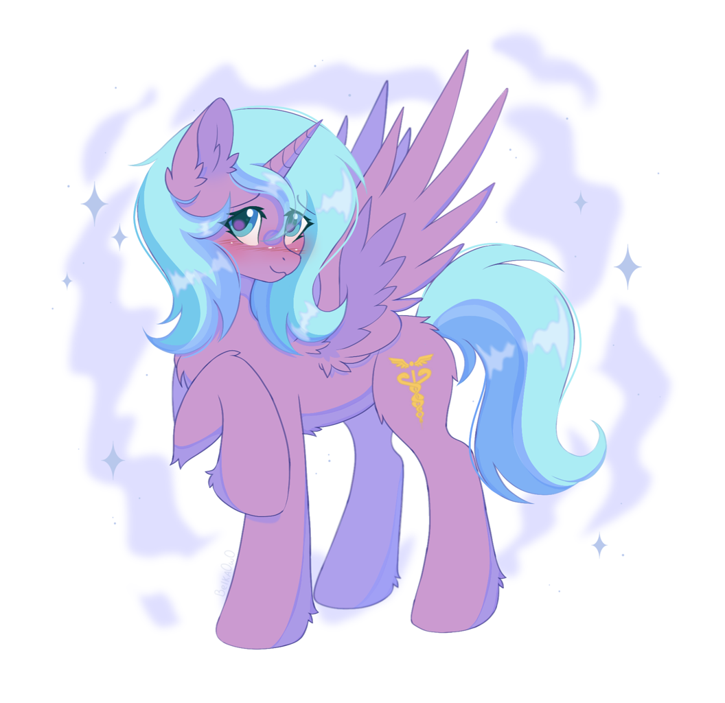 #3307512 - safe, artist:belkaart0w0, radiant hope, alicorn, crystal ...