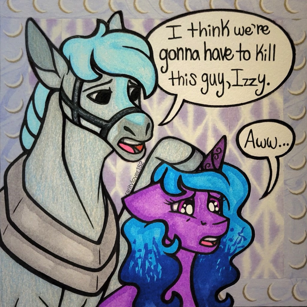 #3307624 - safe, artist:raritylover152, izzy moonbow, horse, pony ...