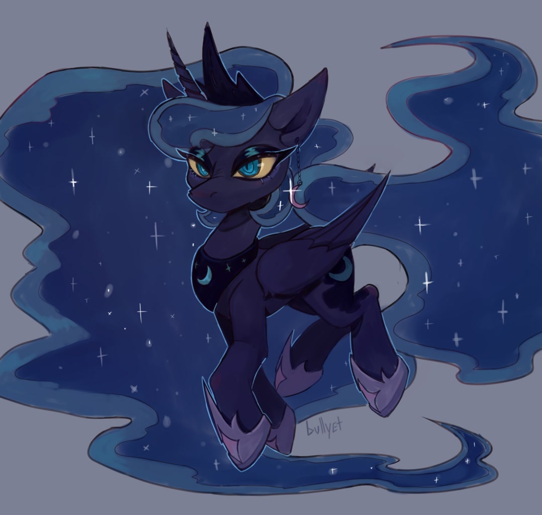 #3307640 - safe, artist:bullyet, princess luna, alicorn, pony, g4 ...