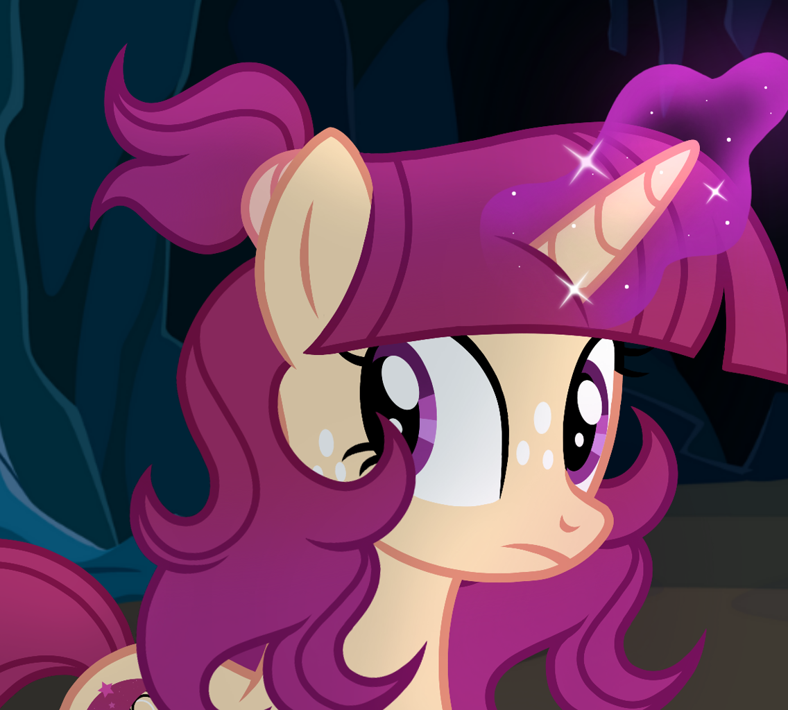 #3307950 - safe, artist:cstrawberrymilk, oc, oc:moonshine dusk, pony, unicorn, female, magic ...