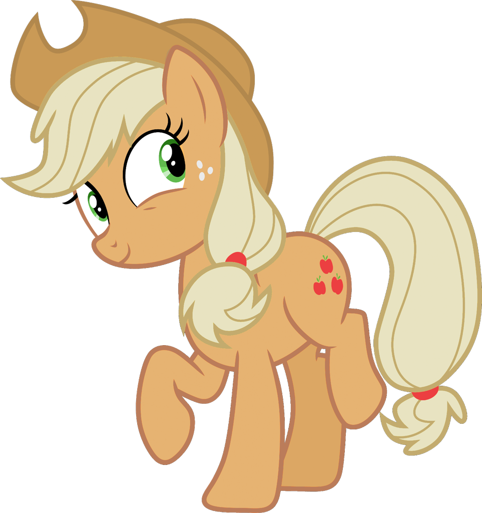 #3308533 - safe, artist:cloudy glow, edit, editor:jaredking779, vector edit, applejack, mean ...