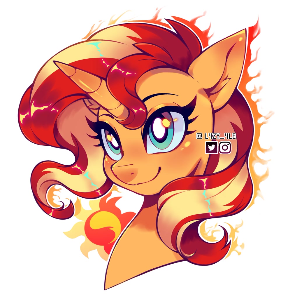 #3312639 - safe, artist:l4zy_4le, sunset shimmer, pony, unicorn, g4 ...