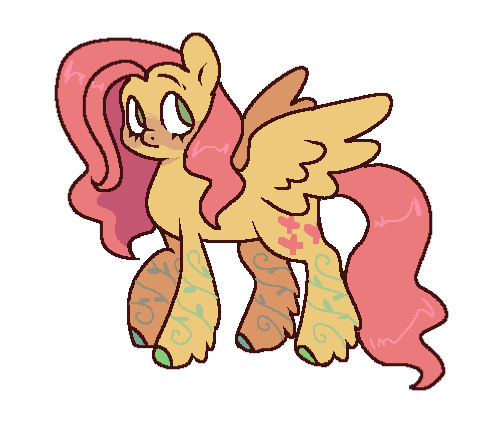 #3293261 - safe, artist:6chocolatepie9, fluttershy, pegasus, pony, g4 ...