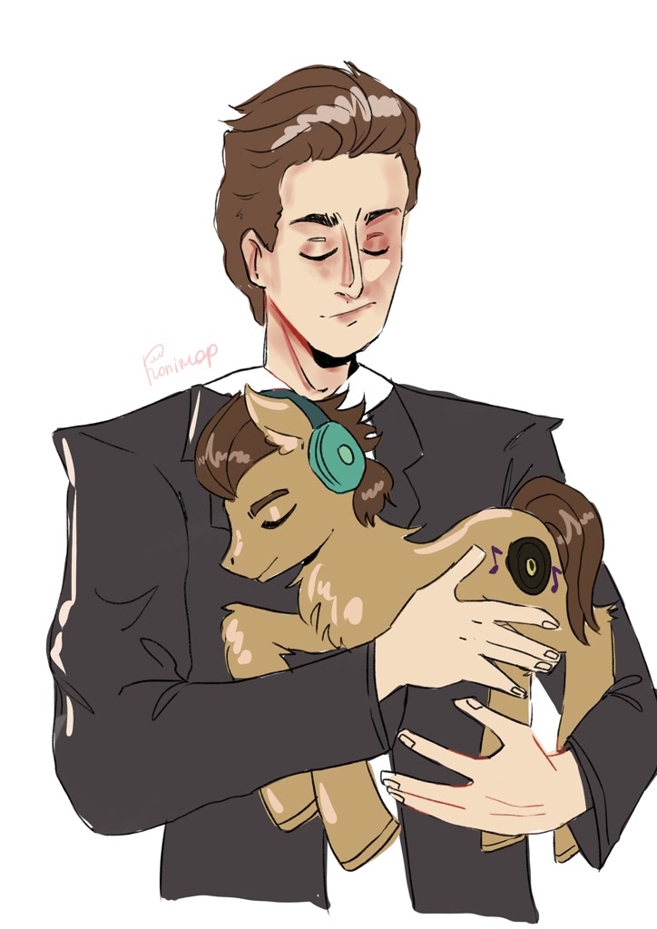 #3293599 - safe, artist:rodwaudt, direct tunes, earth pony, human, pony ...