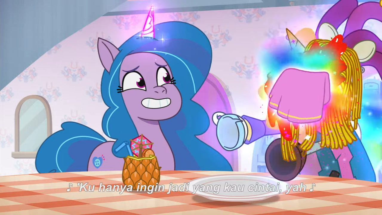 #3293700 - safe, screencap, izzy moonbow, señor butterscotch, pony ...