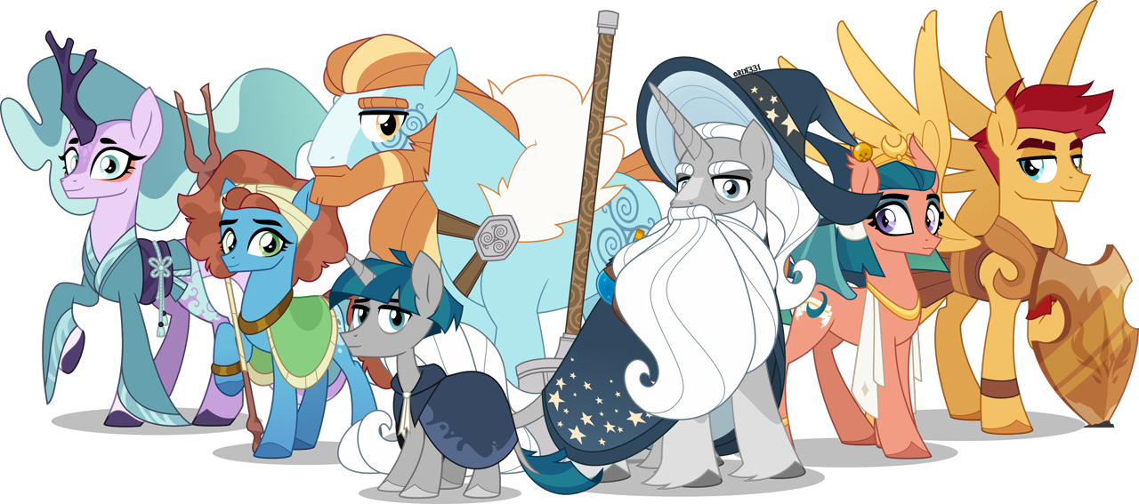 #3294628 - safe, artist:orin331, flash magnus, meadowbrook, mistmane ...