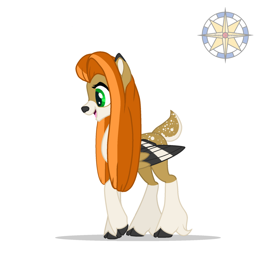 #3295063 - safe, artist:r4hucksake, oc, oc only, oc:clementine, deer, deer pony, original ...