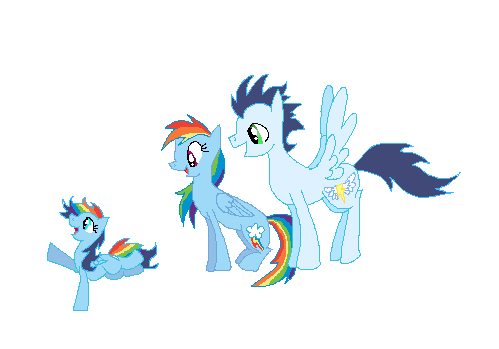 #3295897 - safe, artist:sublit, rainbow dash, soarin', pegasus, pony ...