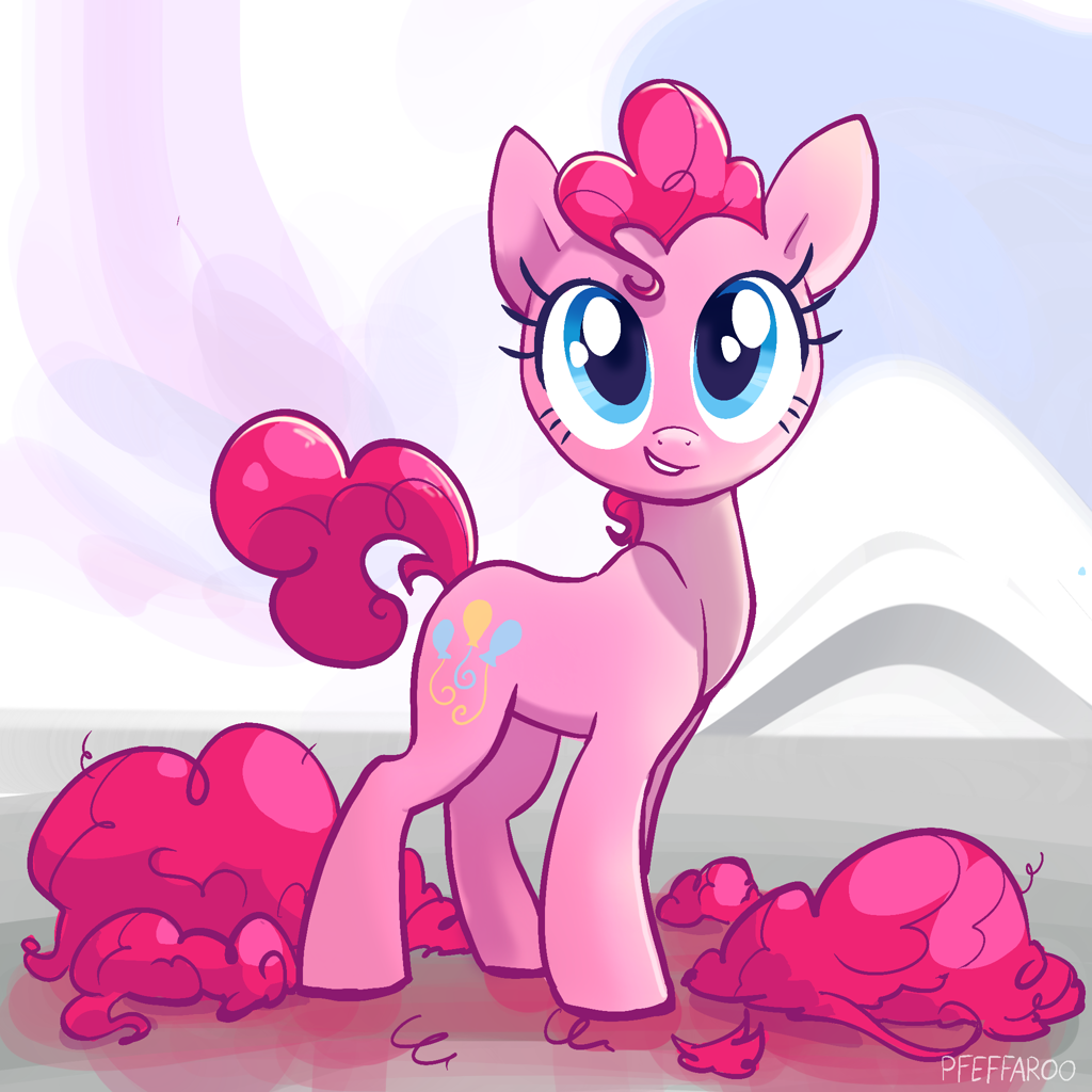 #3320094 - safe, artist:pfeffaroo, pinkie pie, earth pony, pony, g4 ...