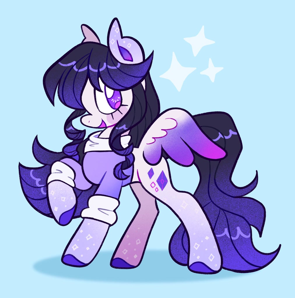 #3321081 - safe, artist:alexbeeza, oc, oc only, oc:jetta jewel, pegasus ...