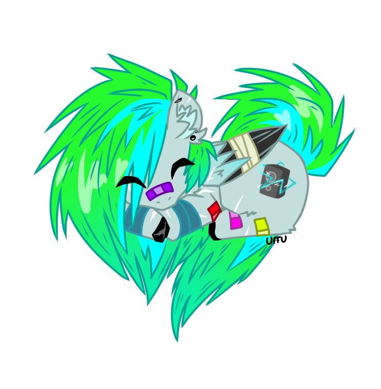 #3322307 - safe, artist:cyb3r_g0rex, oc, oc only, pegasus, pony, heart ...