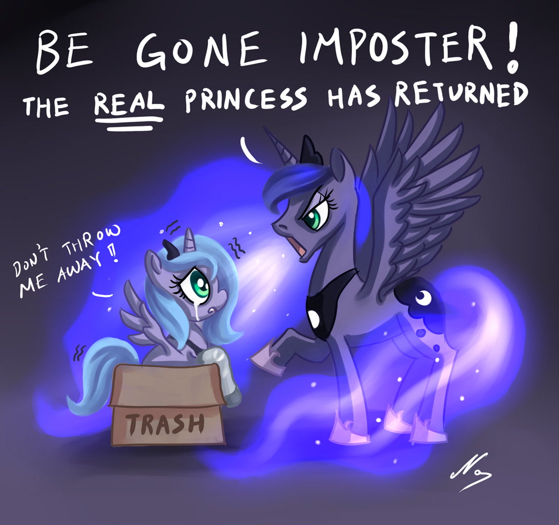#3314005 - dead source, safe, artist:ninjaham, princess luna, pony, g4 ...