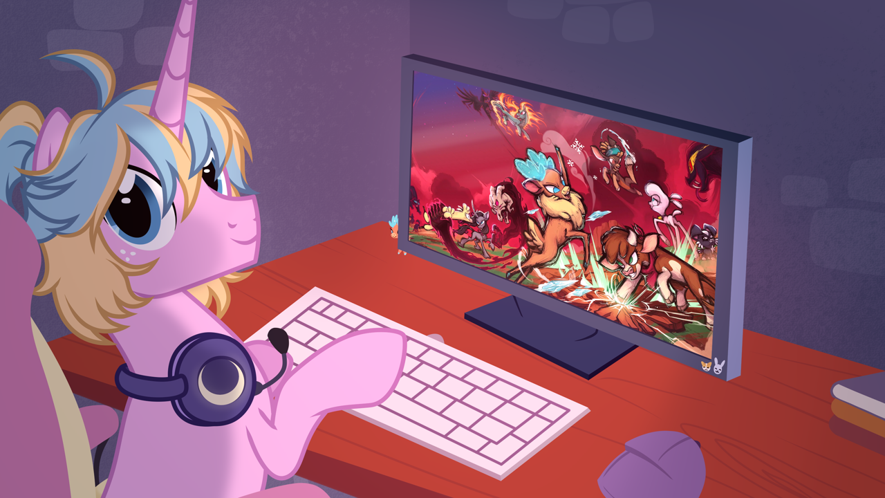 #3325988 - safe, artist:nika-rain, oc, oc:daylight rosette, pony, unicorn, horn, show accurate ...