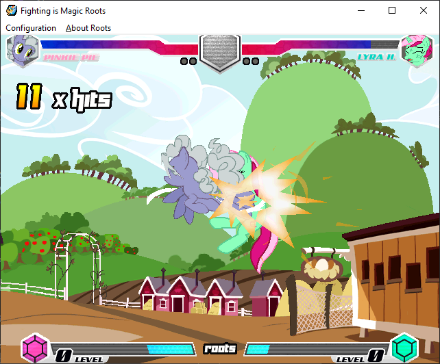 #3326233 - safe, artist:fimroots, limestone pie, lyra heartstrings, pinkie pie, fighting is ...