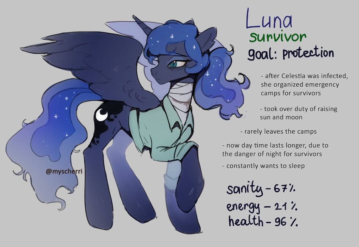 #3326730 - safe, artist:myscherri, princess luna, alicorn, pony, g4 ...