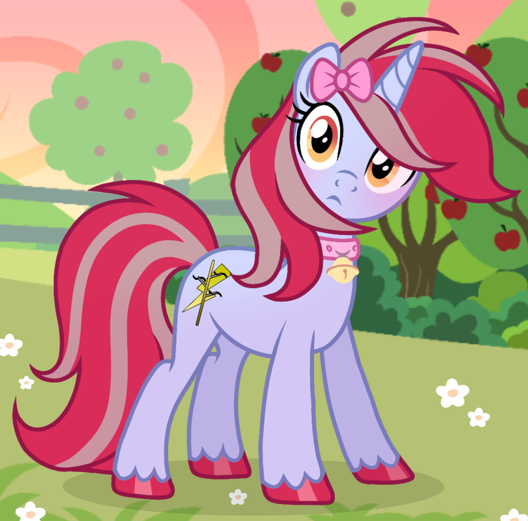 #3327399 - safe, artist:cstrawberrymilk, oc, oc:cinnamon lightning, pony, unicorn, female, horn ...