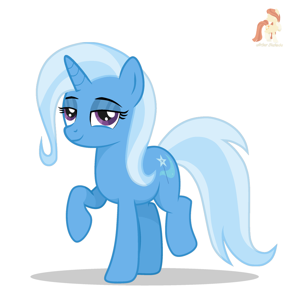 #3328320 - safe, artist:r4hucksake, trixie, pony, g4, simple background ...
