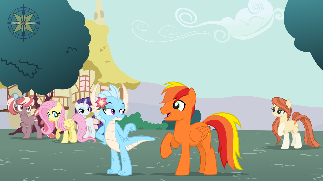 #3328586 - safe, artist:r4hucksake, fluttershy, rarity, oc, oc:asteroid ...