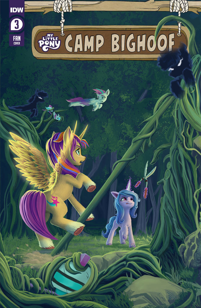 #3329395 - safe, artist:robin jacks, izzy moonbow, sunny starscout ...