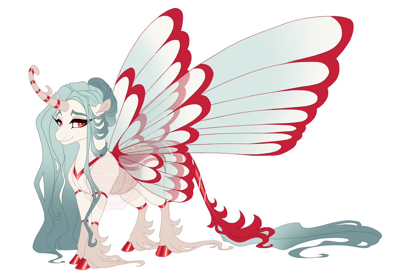#3330421 - safe, artist:gigason, oc, oc only, oc:cardinal, changepony, hybrid, colored wings ...