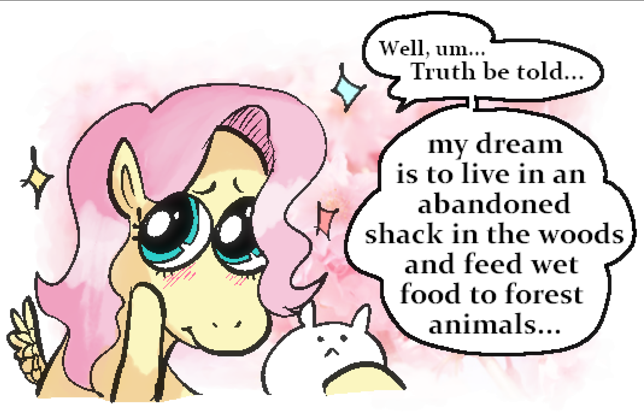 #3330728 - safe, artist:punkittdev, fluttershy, pegasus, pony, rabbit ...