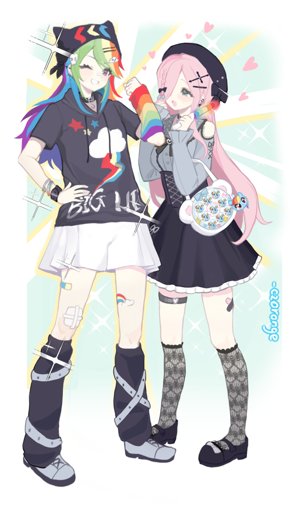 #3314404 - safe, artist:chengzi82020, artist:hfn29852262, fluttershy ...