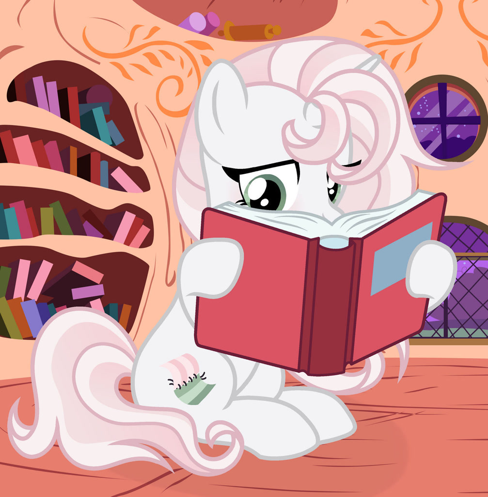 #3314506 - safe, artist:vi45, oc, oc only, earth pony, pony, book ...