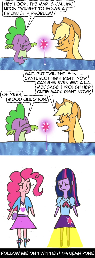 #3314635 - safe, artist:sneshpone, applejack, pinkie pie, spike ...