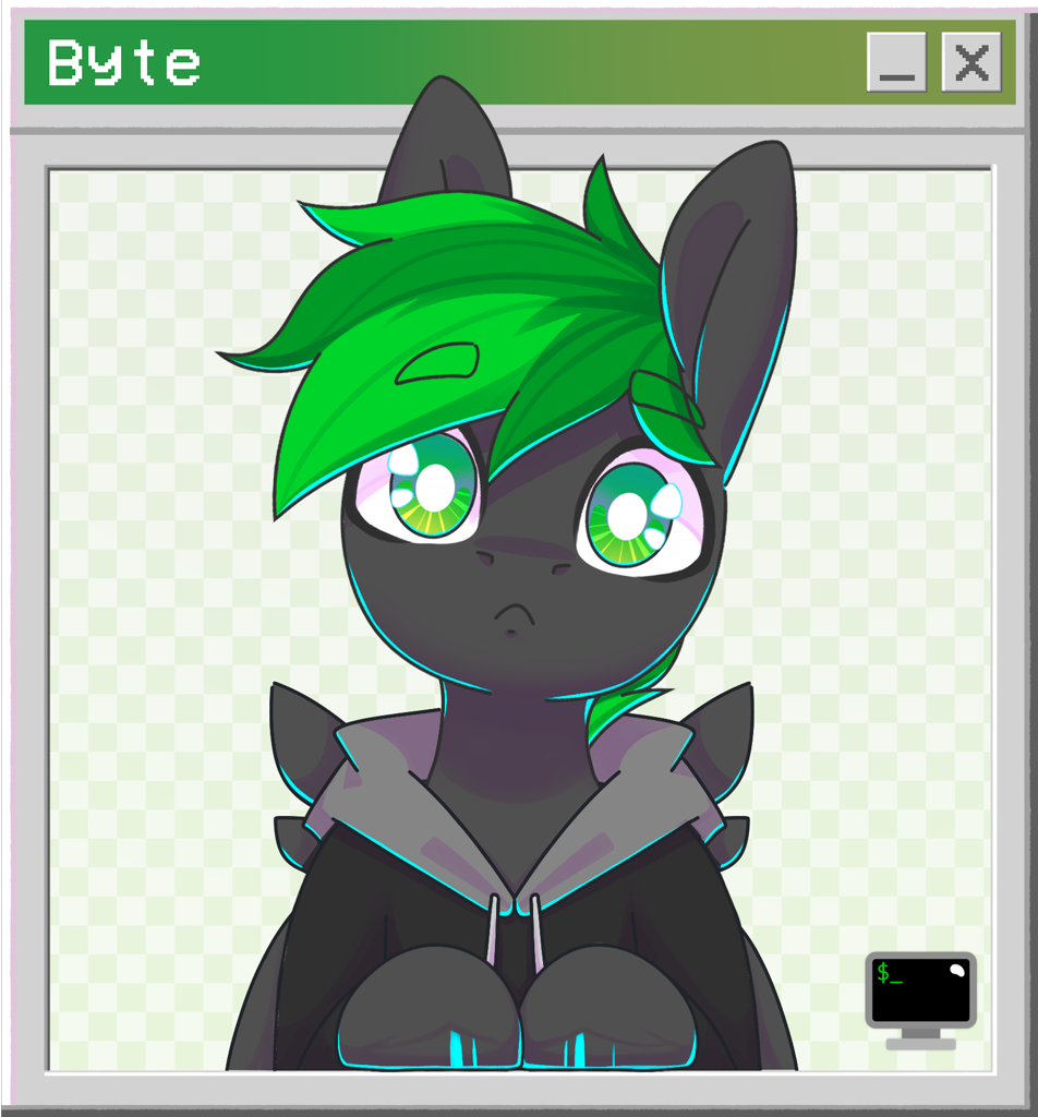 #3314655 - safe, artist:wavecipher, oc, oc only, oc:bytewave, pegasus, pony, commission ...