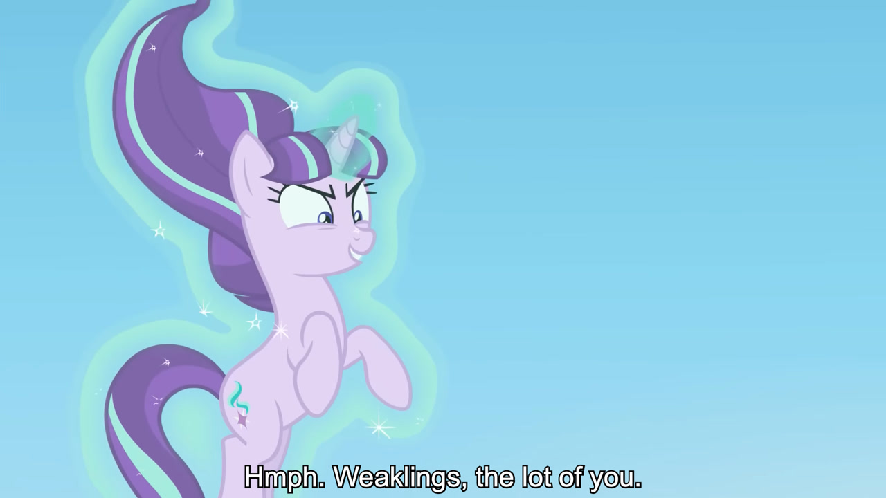 #3332712 - safe, edit, edited screencap, editor:jaredking779, screencap, starlight glimmer, pony ...