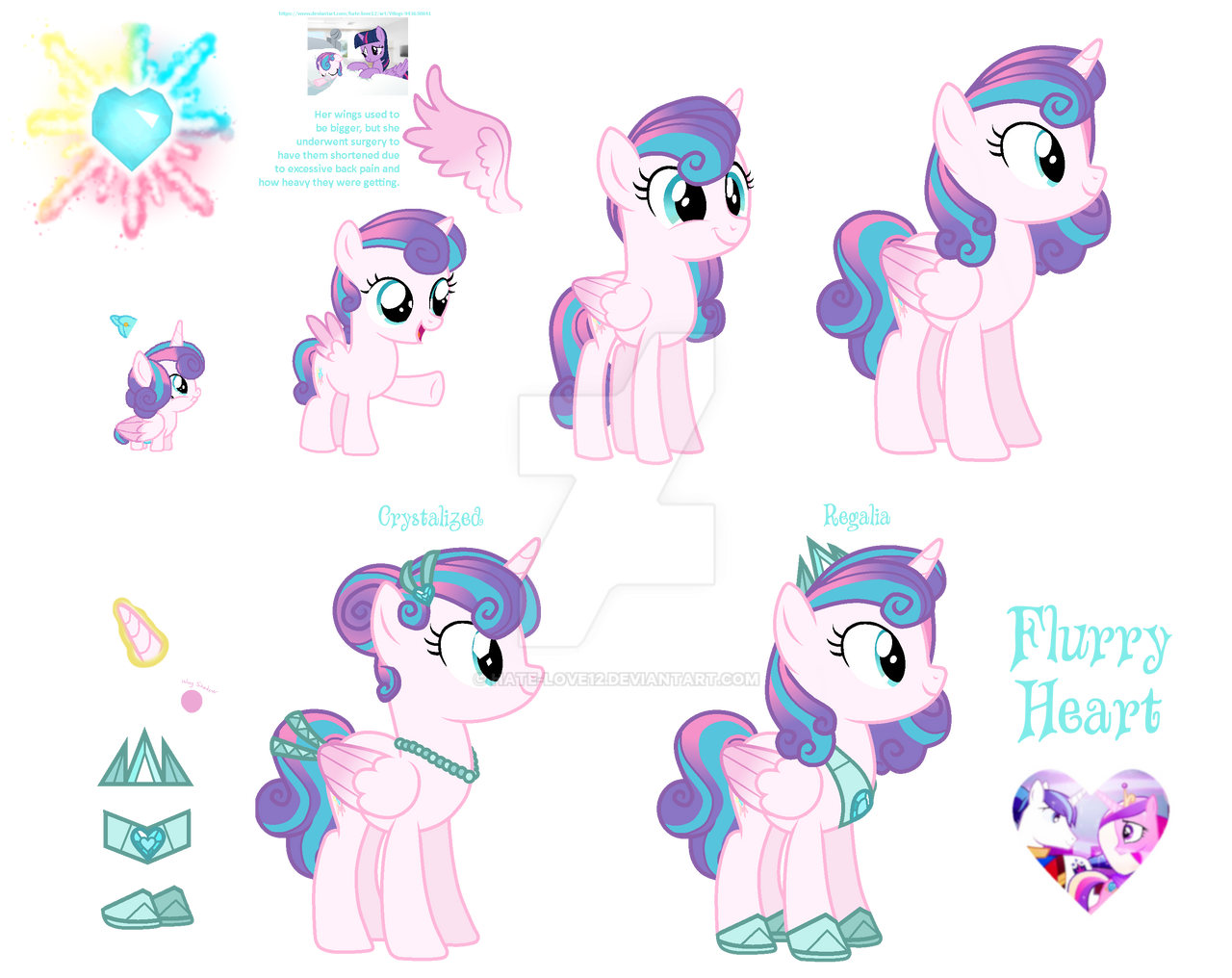 #3332988 - safe, artist:hate-love12, princess cadance, princess flurry ...