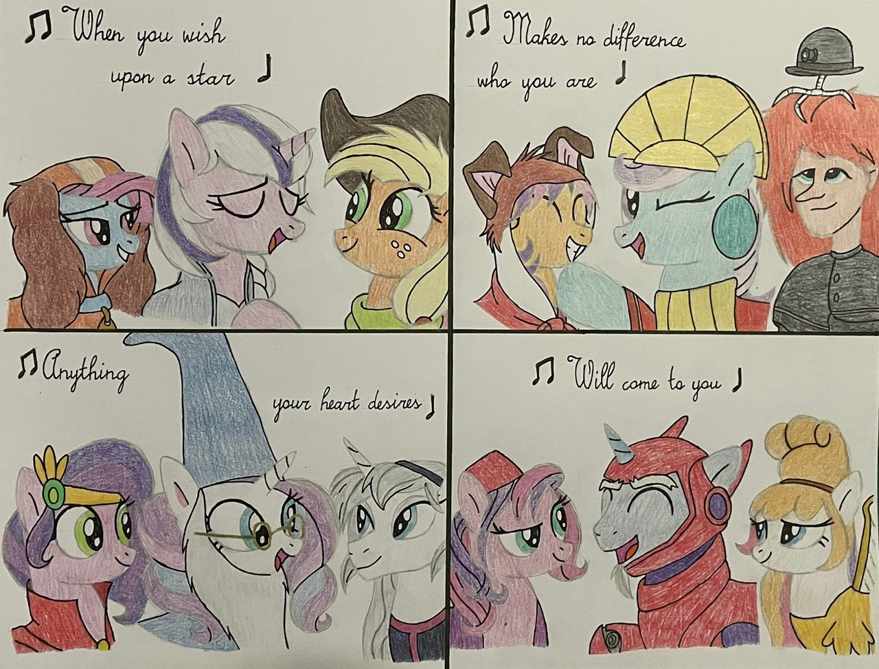 #3315602 - safe, artist:don2602, alphabittle blossomforth, applejack ...