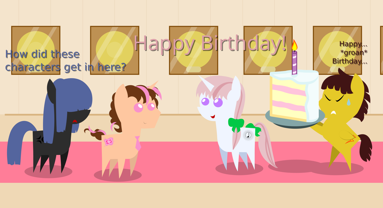 #3315754 - safe, artist:cranberry-tofu, oc, oc only, oc:brave bolt, oc:neigh sayer, oc:think ...