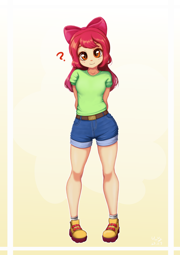 #3316675 - safe, artist:the-park, apple bloom, human, equestria girls ...