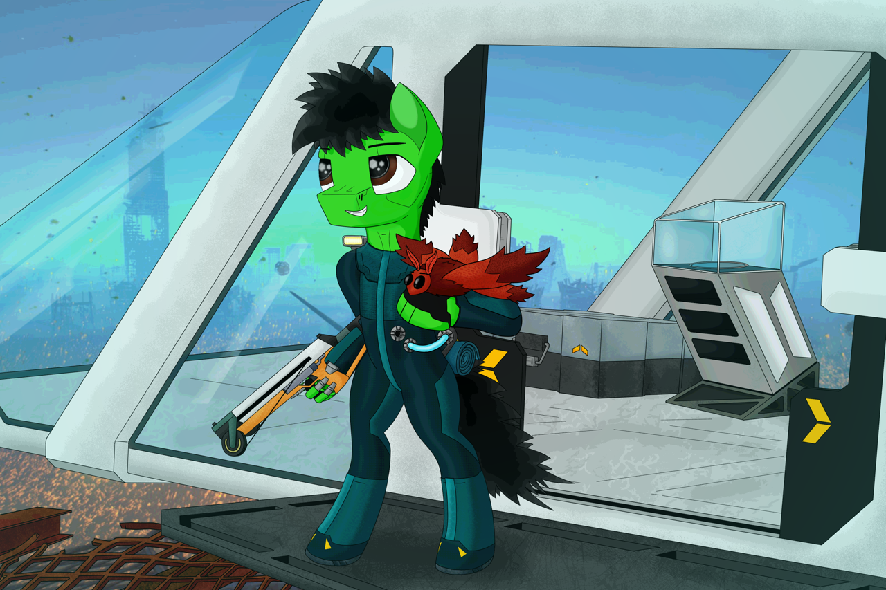 #3317656 - safe, artist:zocidem, oc, oc only, oc:wrench, earth pony ...