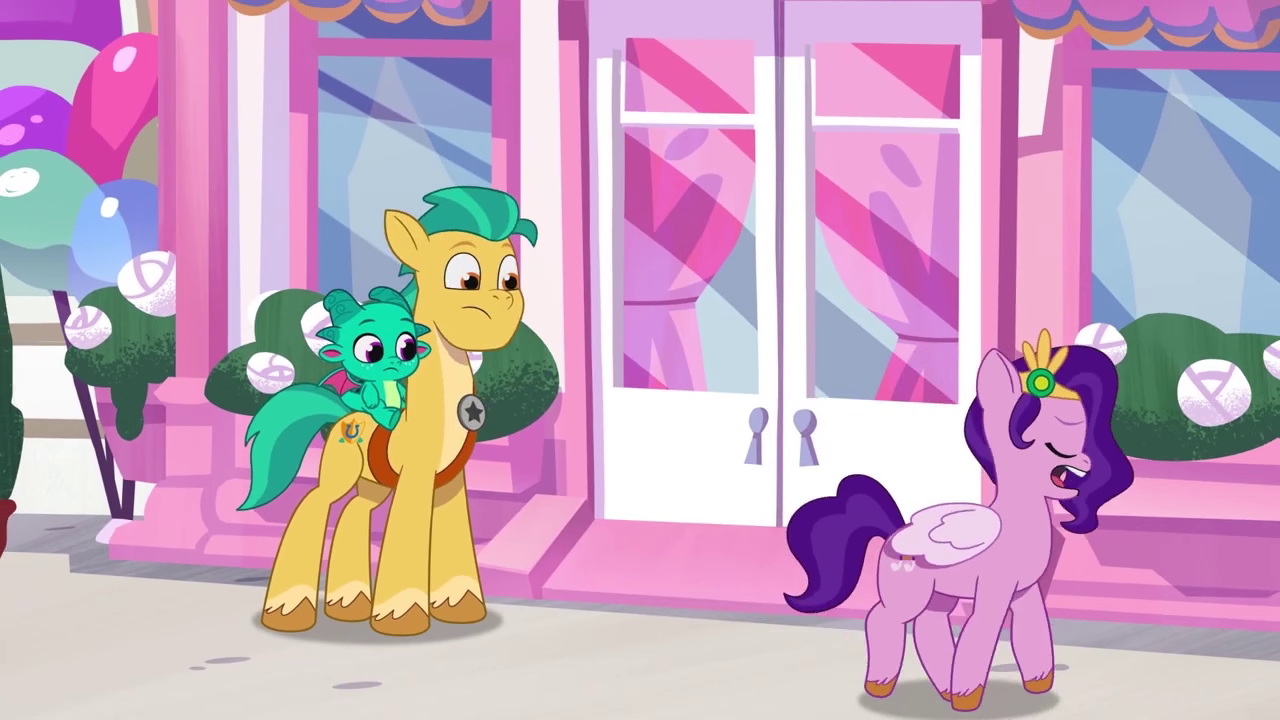 #3317660 - safe, screencap, hitch trailblazer, pipp petals, sparky ...