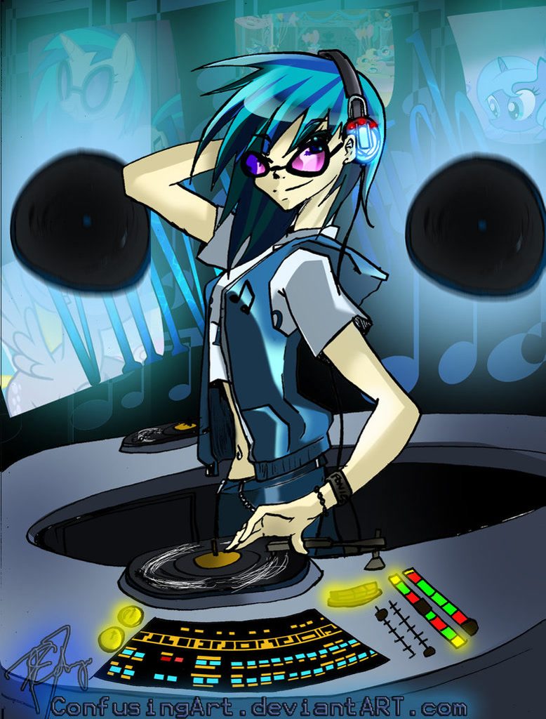 #3318413 - source needed, safe, artist:confusingart, dj pon-3, vinyl ...