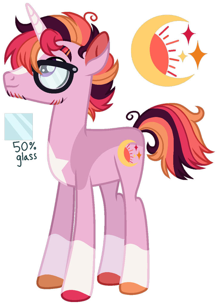 #3335030 - safe, artist:strawberry-spritz, oc, oc only, pony, unicorn, glasses, horn, magical ...