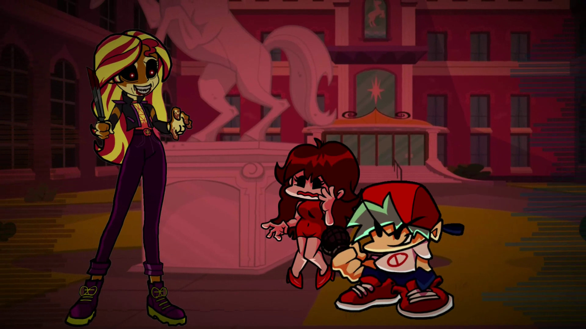 #3341048 - semi-grimdark, artist:epicheavytf2, artist:pyrogaming, edit, vector edit, sunset ...