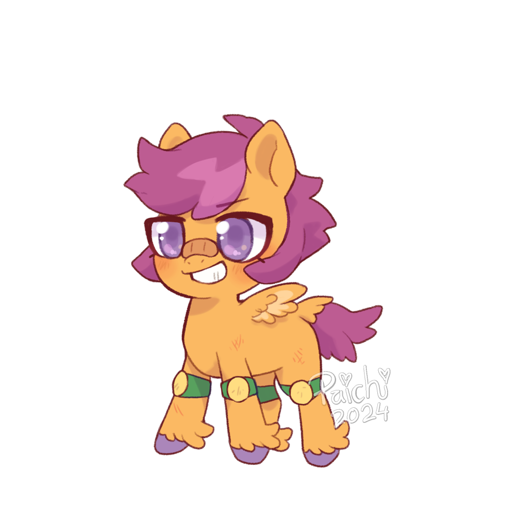 #3341398 - safe, artist:paichitaron, scootaloo, pegasus, pony, g4 ...