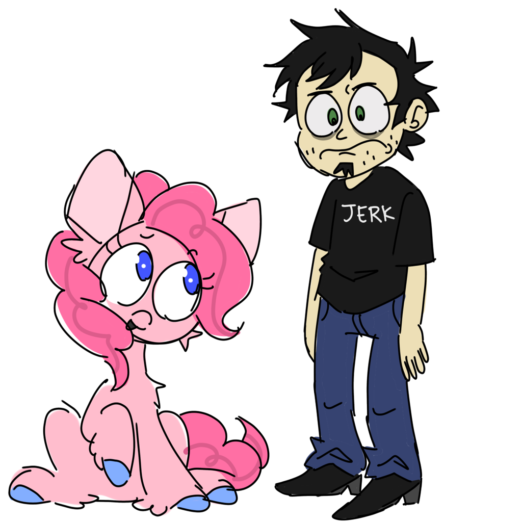 #3341528 - safe, artist:b1ng0, pinkie pie, earth pony, human, pony, g4 ...