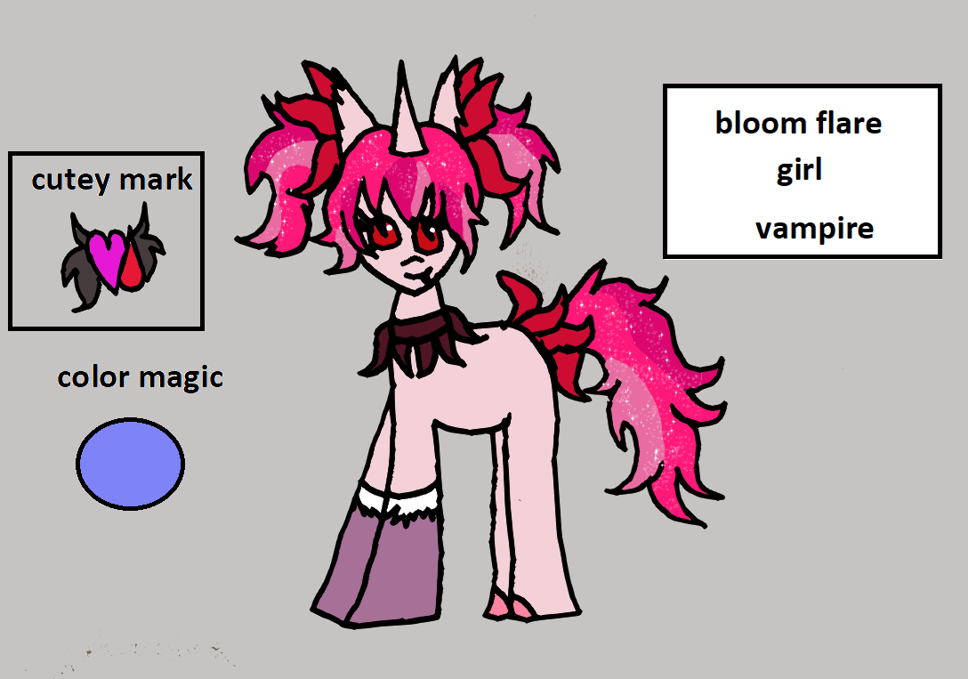 #3341818 - safe, artist:ask-luciavampire, oc, oc only, oc:bloom flare ...