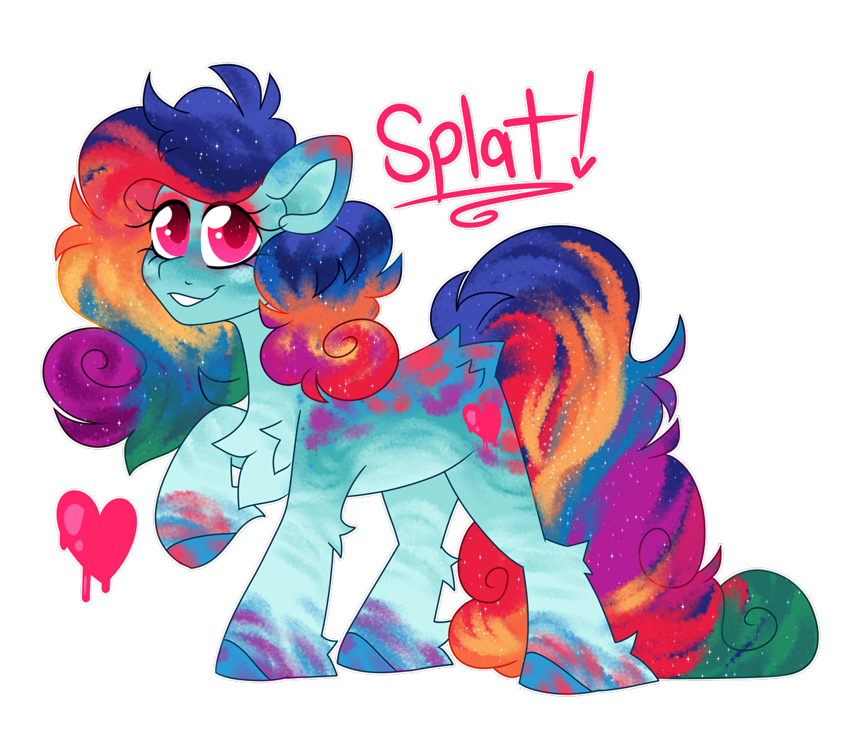#3341908 - safe, artist:crazysketch101, oc, oc:splat, earth pony, pony ...